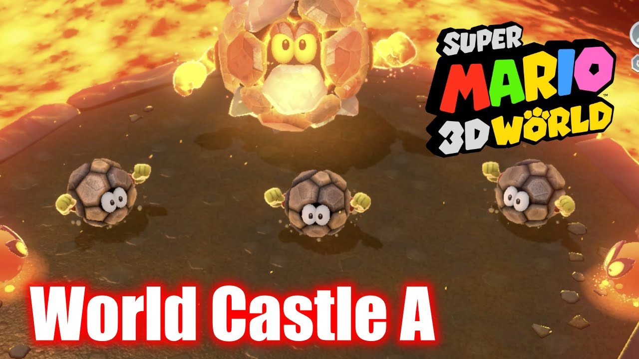 Super Mario 3D World - World Castle A - Brolder Blockade is Back ...