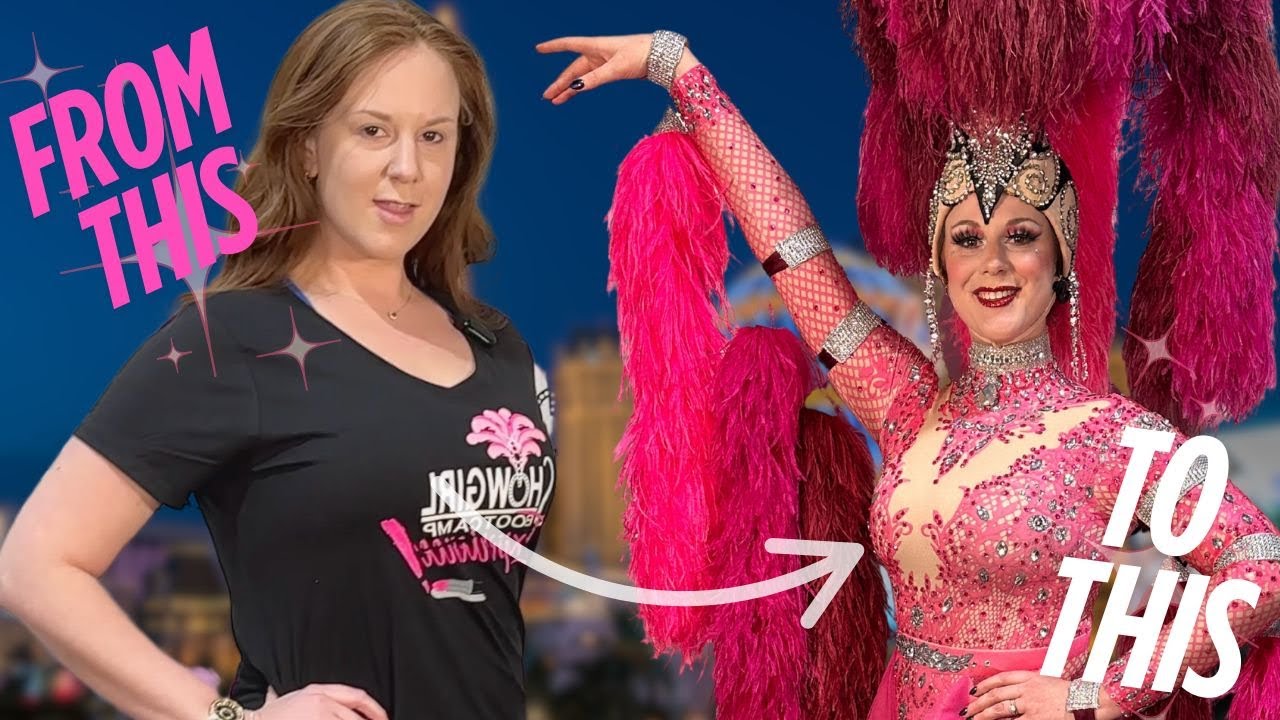 I became a LAS VEGAS SHOWGIRL for the day * SO MUCH GLITTER * - YouTube