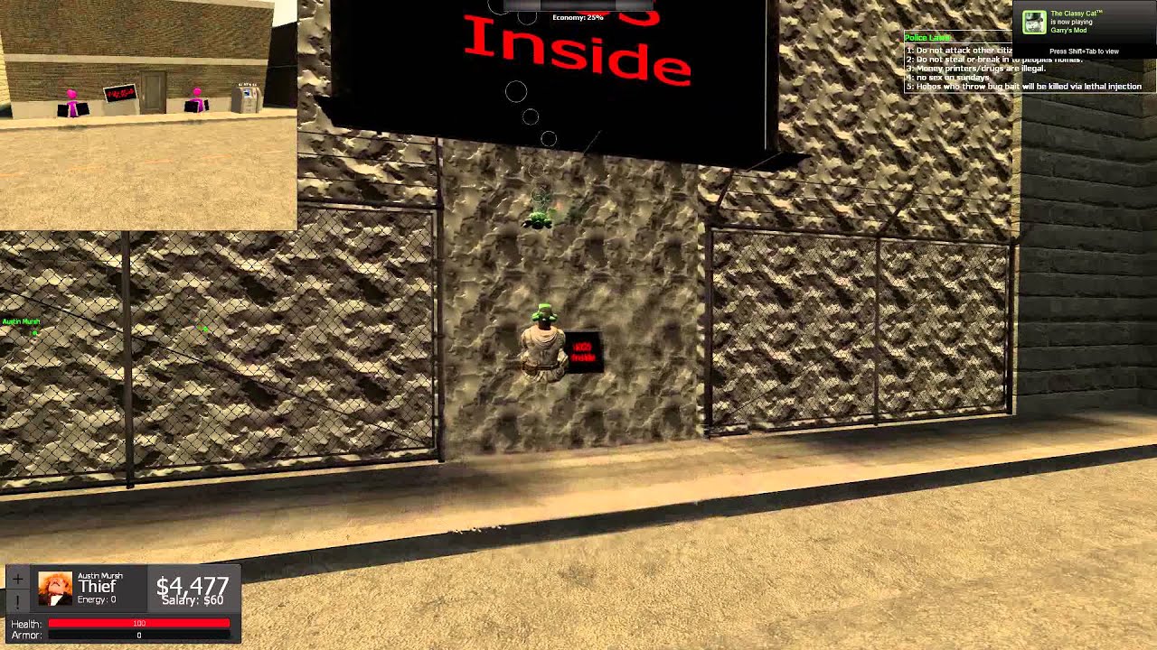 gmod darkRP bug! - YouTube