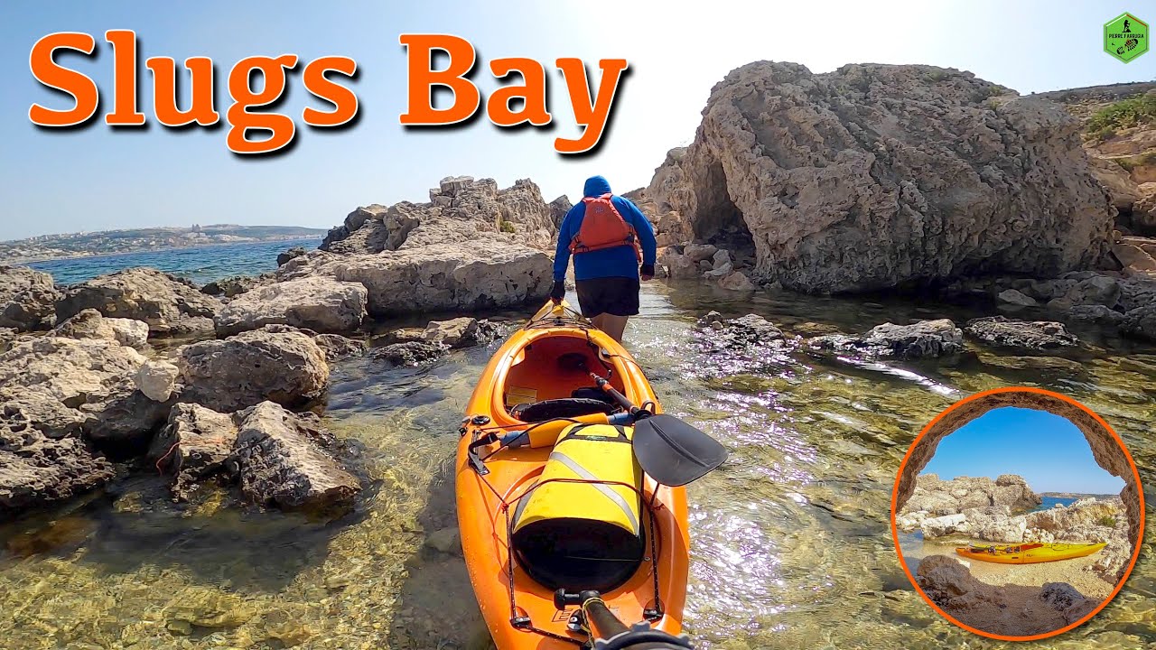 Slugs Bay Kayak Mellieha Malta - YouTube