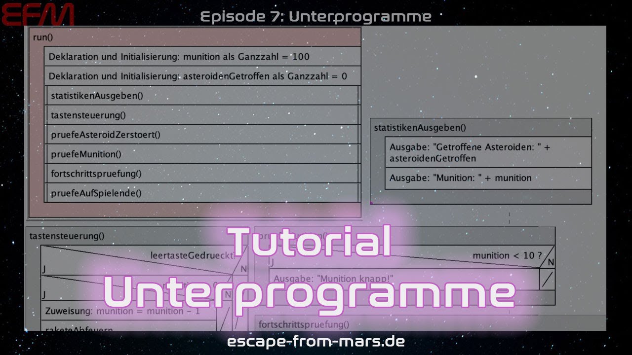 EFM v3 e7m1 Tutorial Unterprogramme - YouTube