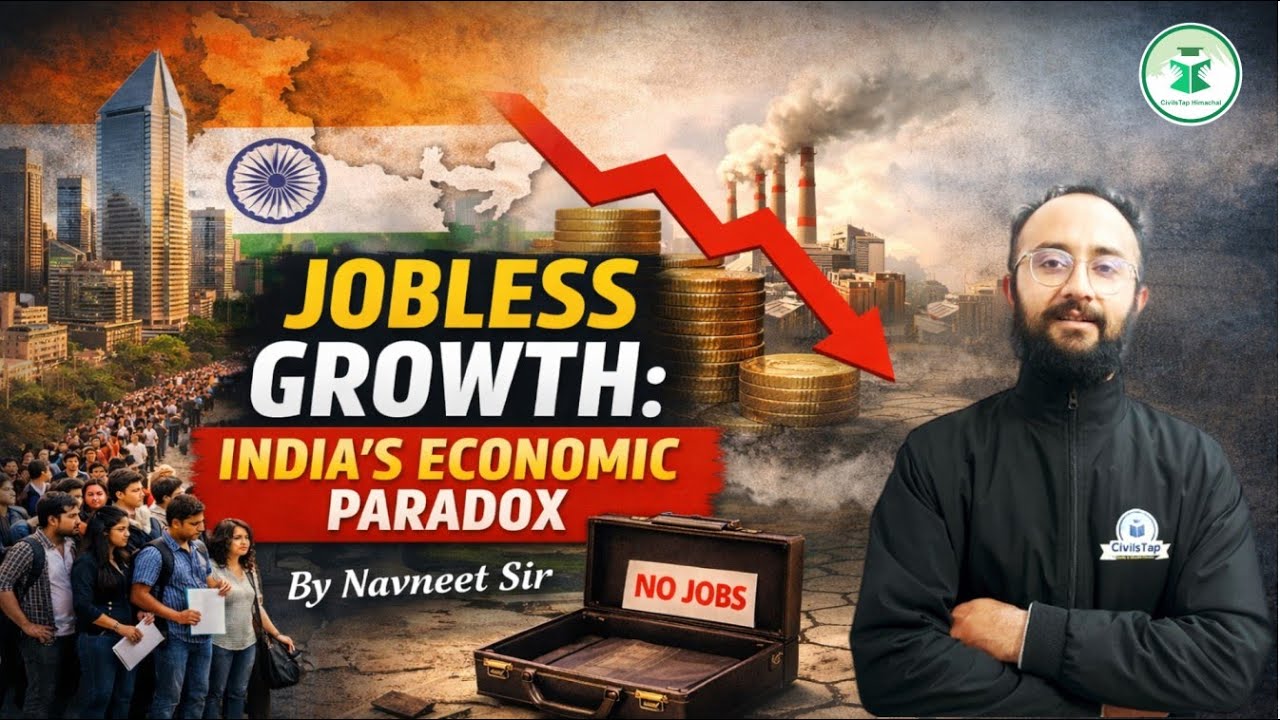 Jobless Growth 🚨 | India’s Economic Paradox Explained | Economy & UPSC ...