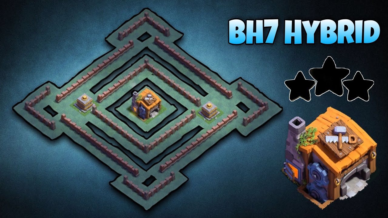 Best Builder Hall 7 BH7 with defenses and with Copylink - YouTube