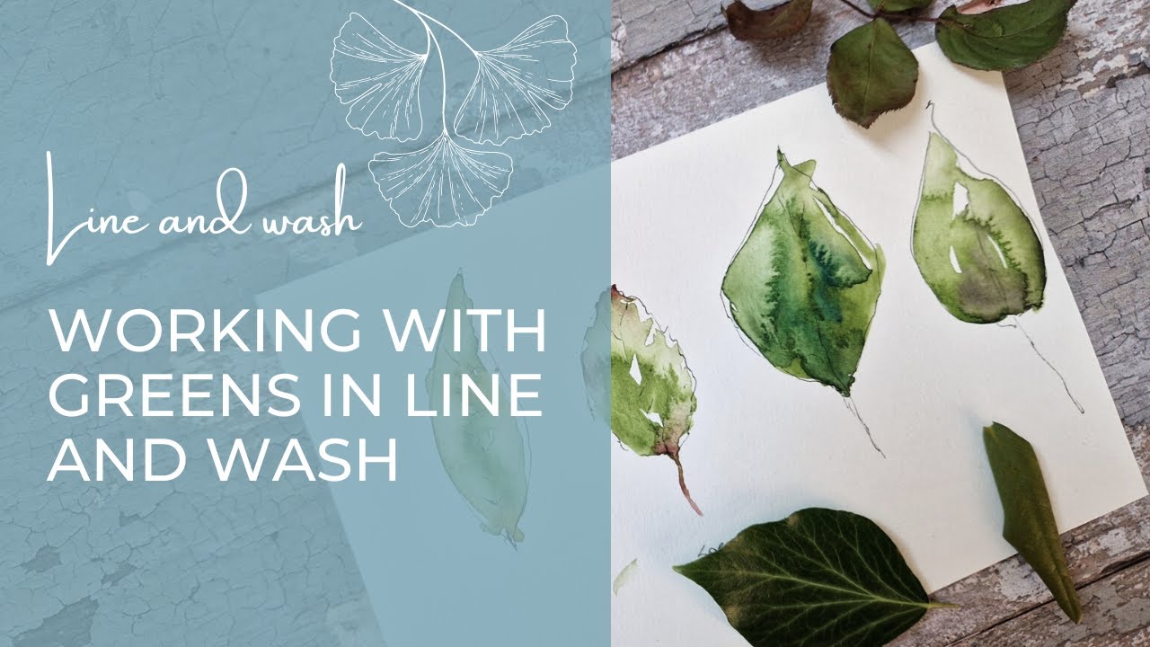 Mixing the perfect greens in Line and Wash - YouTube