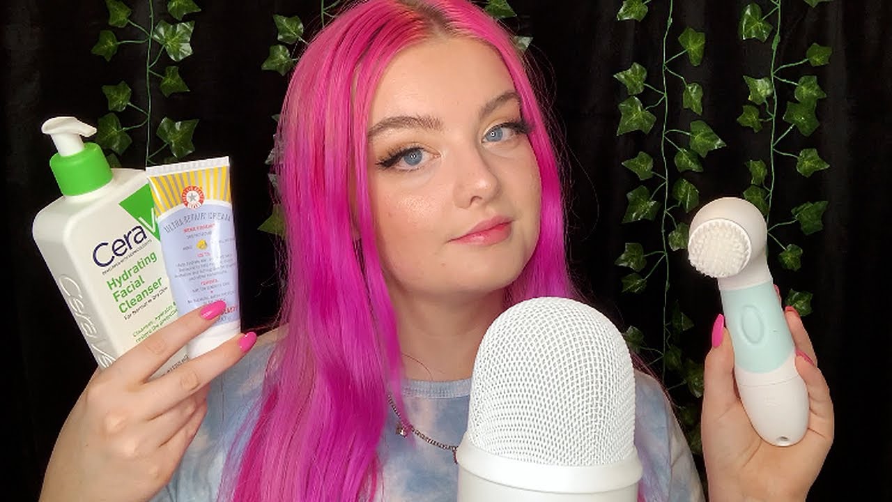 ASMR Skincare Favorites! 💌 (detailed descriptions, light tapping) - YouTube