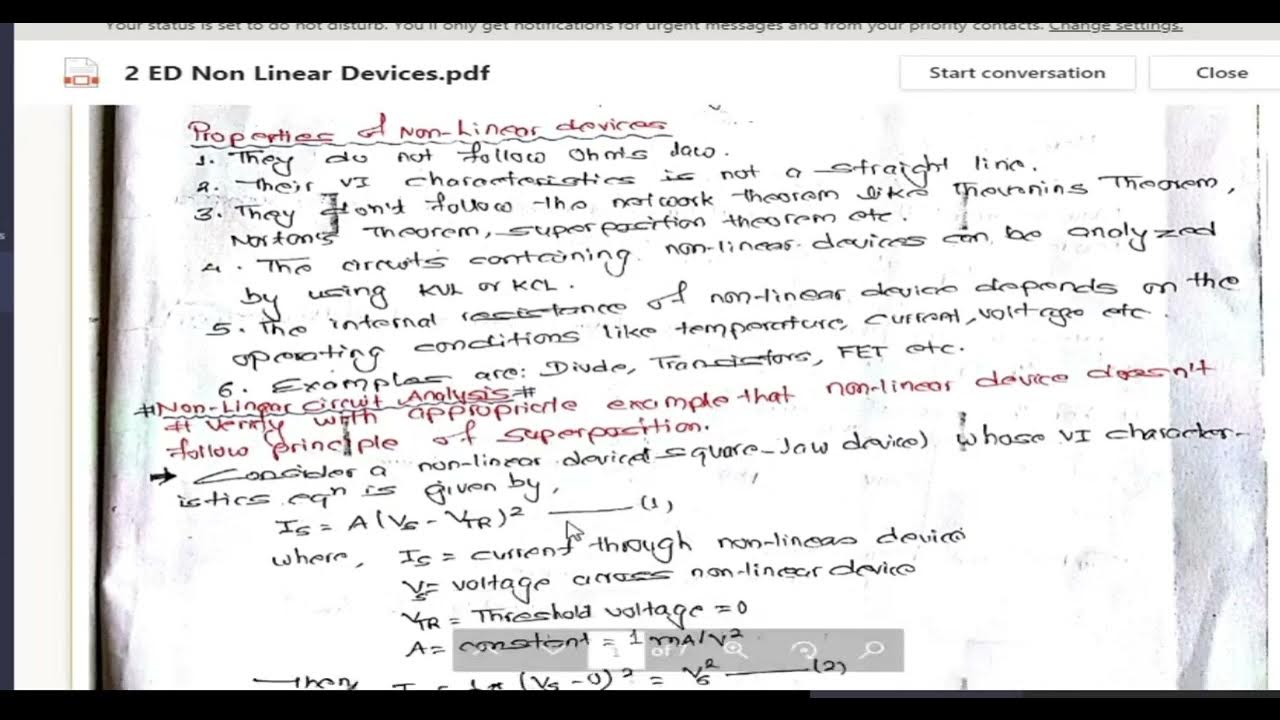 Superposition Theorem || Non-Linear Model || Properties of Non- Linear ...
