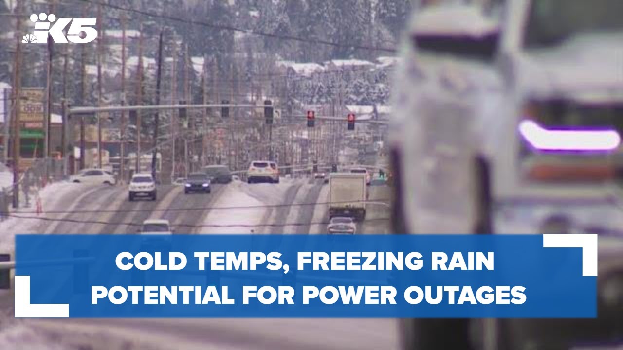 Cold temps, freezing rain, potential for power outages - YouTube