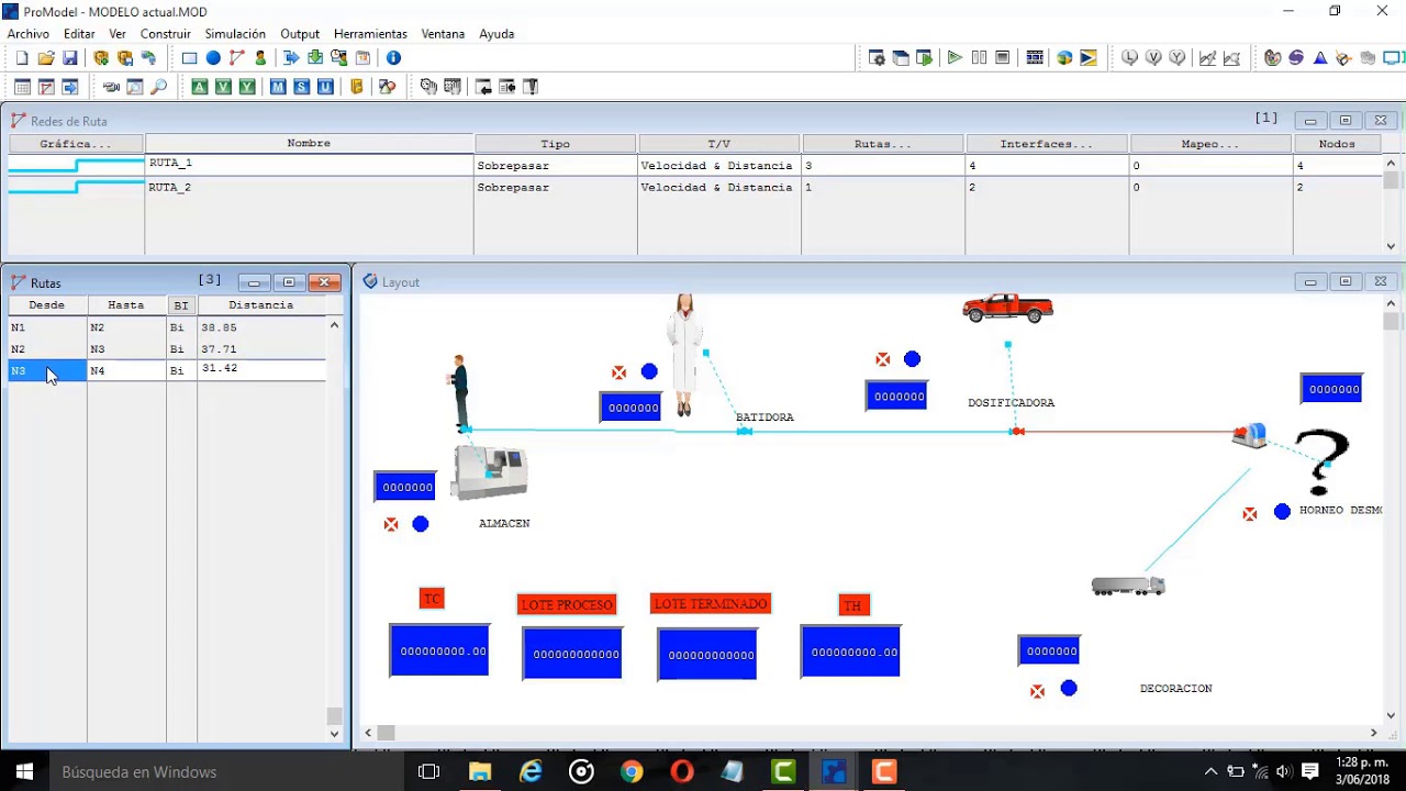Trabajo aplicativo de simulación con promodel - YouTube