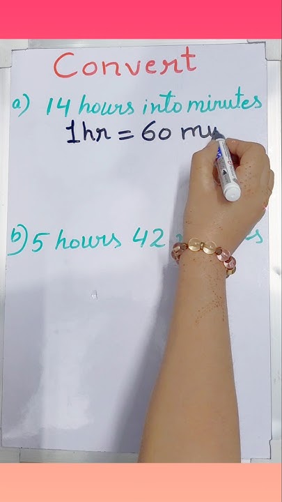 How to convert hours into minutes #time #hours #convert #trending # ...