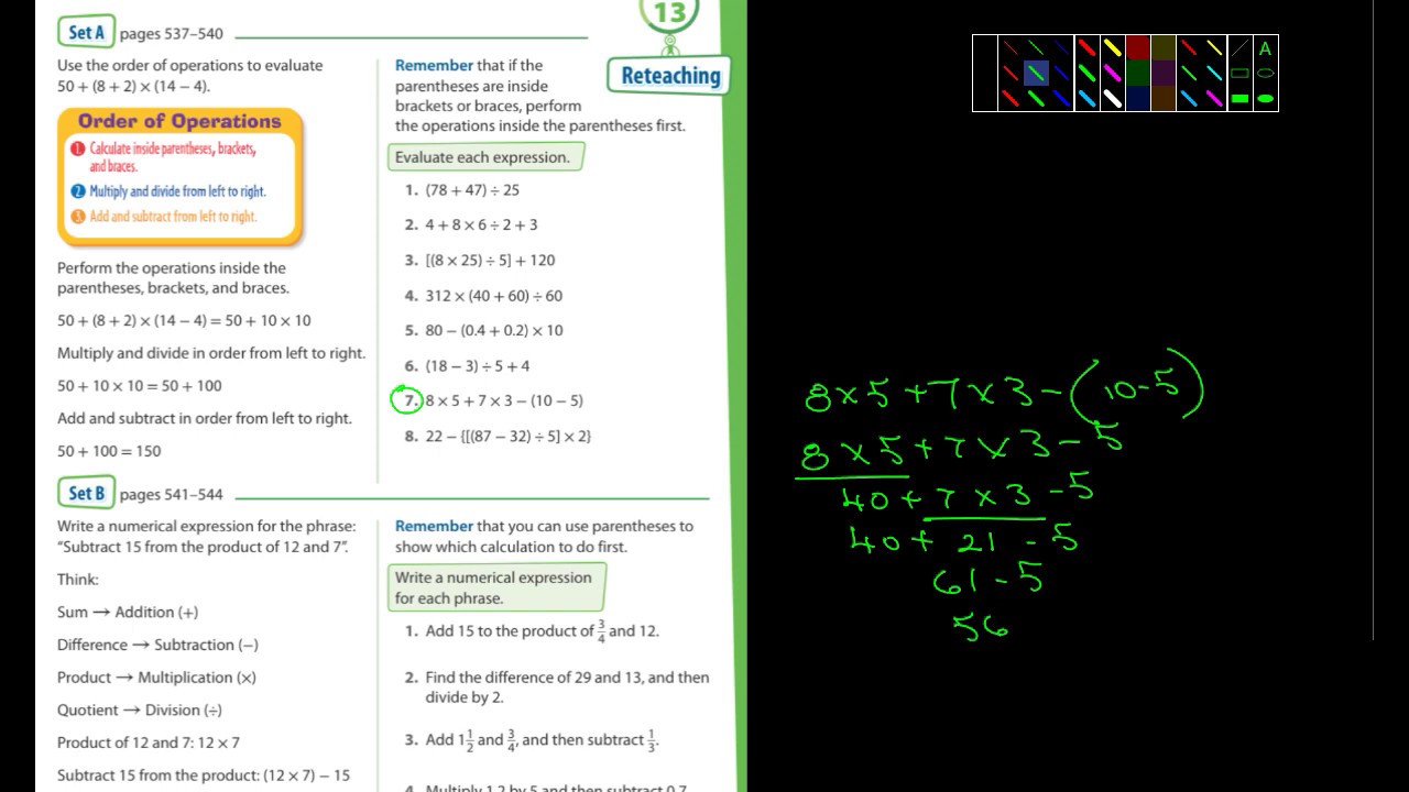 5th Math Envision Chapter 13 review - YouTube