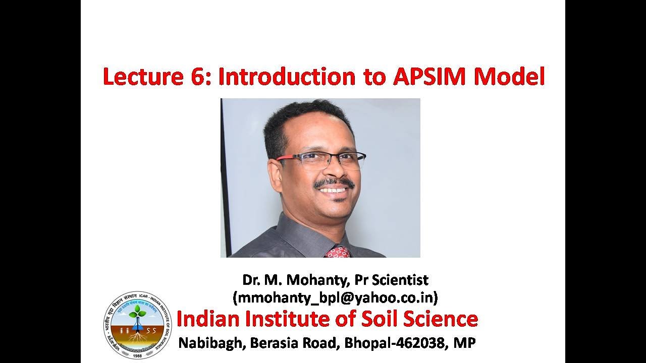 APSIM model: An introduction - YouTube