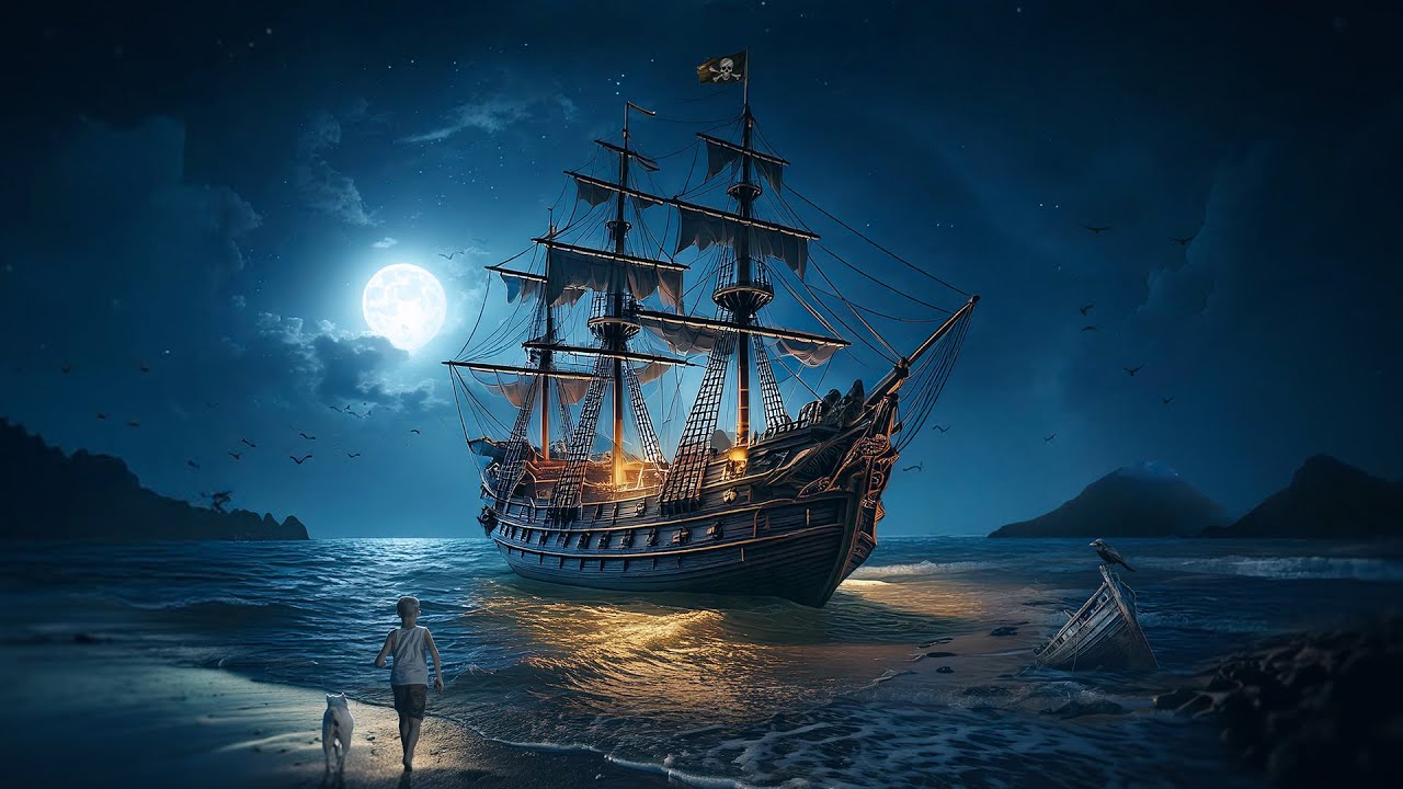 Photoshop Manipulation Tutorial The Ship 포토샵 합성 강좌 배 - YouTube