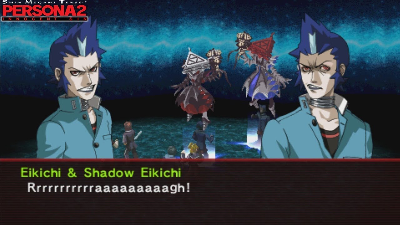 Persona 2: Innocent Sin (PSP) Scorpio Temple & Shadow Eikichi - YouTube