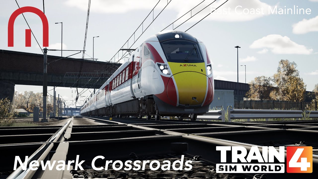 Train Sim World 4 - Azuma over the Newark Crossroads - YouTube