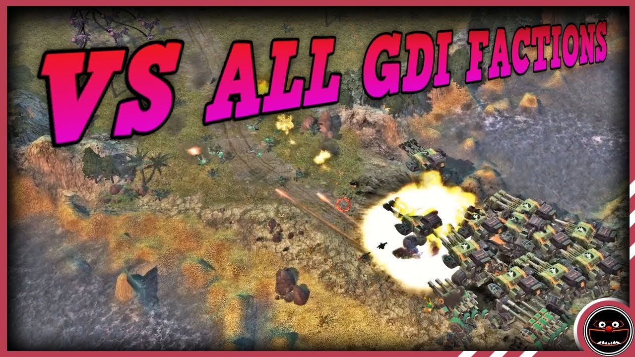 (VS ALL GDI FACTIONS) C&C Kanes One Vision M 1vs3 Renegades vs GDI ...