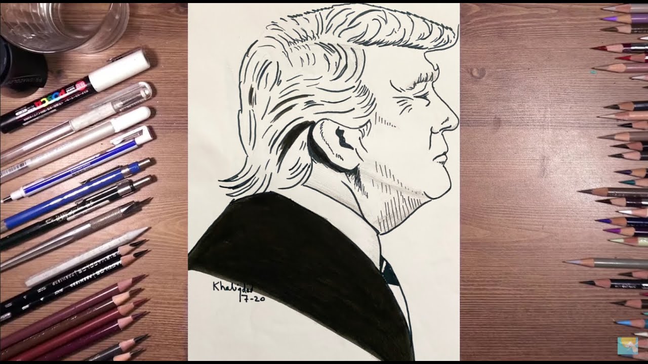 R.I.P Robert Trump | How to Draw President Donald Trump | Sharpie ...