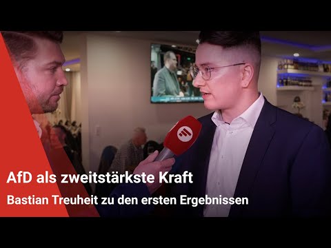 AfD als zweitstärkste Kraft: Bastian Treuheit zu den ersten Ergebnissen ...