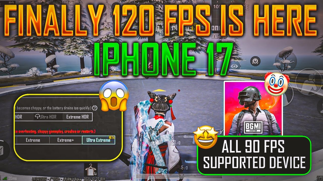 Finally 120 Fps Is Here In All 90 Fps Supported Device? | iPhone 17 ...