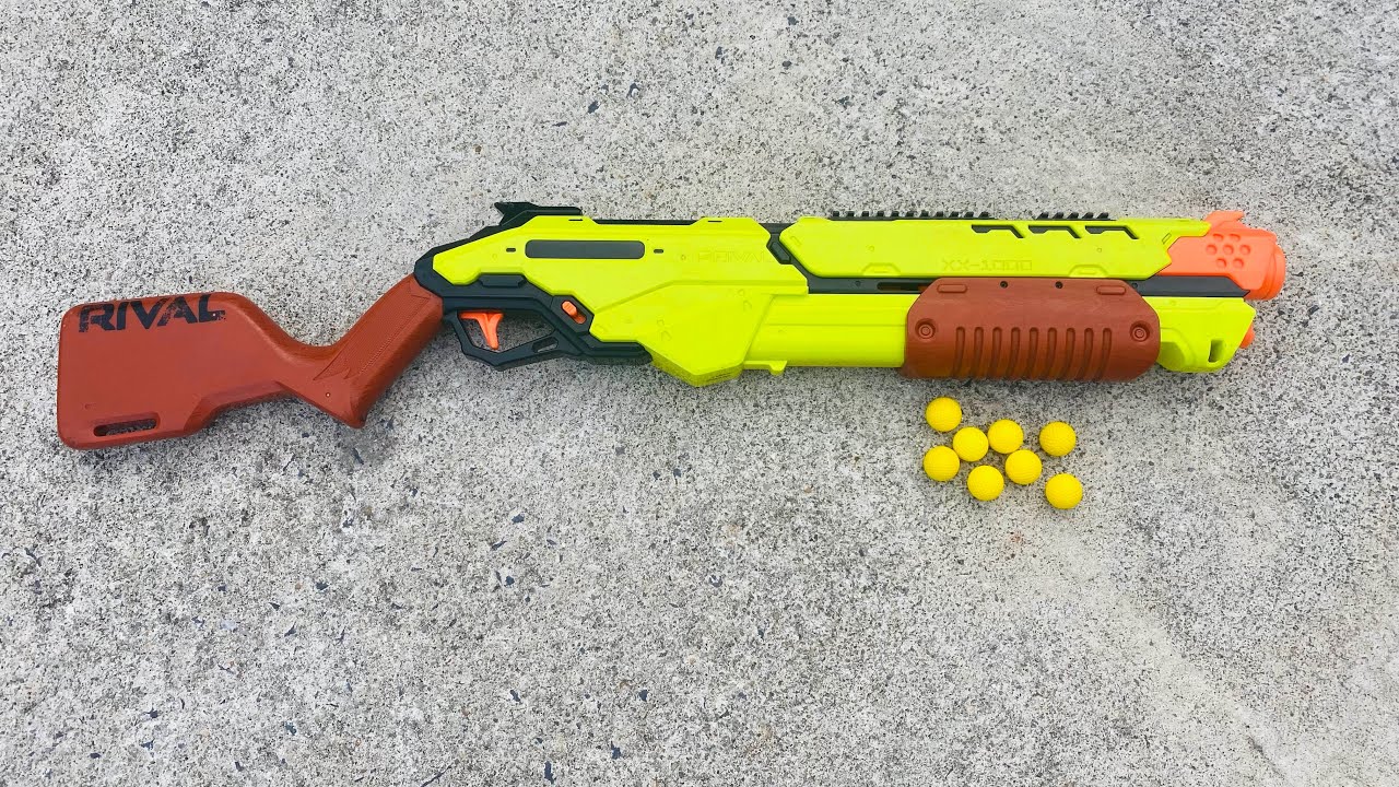 Nerf Rival Saturn XX-1000 Edge Series Shotgun Blaster - YouTube