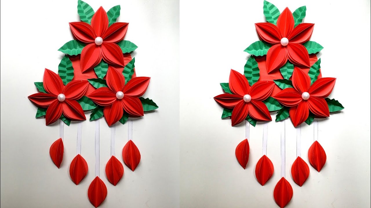 Easy & Quick paper wall hanging / Best paper craft home Decoration ...
