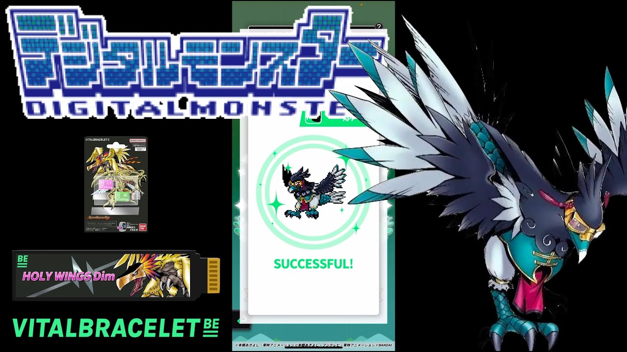 DIGIMON Vital Bracelet BE - XIQUEMON || BEMemory Holy Wings DiM Log 7 ...