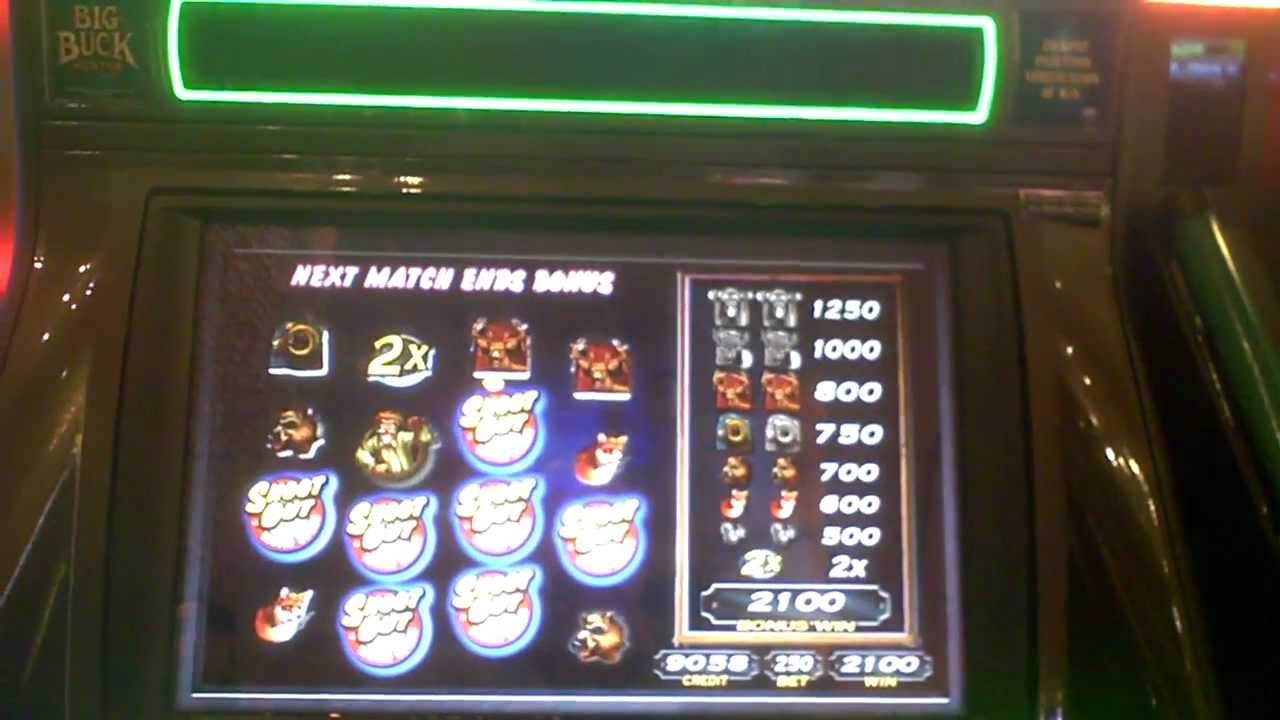 IGT Big Buck Hunter Match Bonus slot machine win. - YouTube