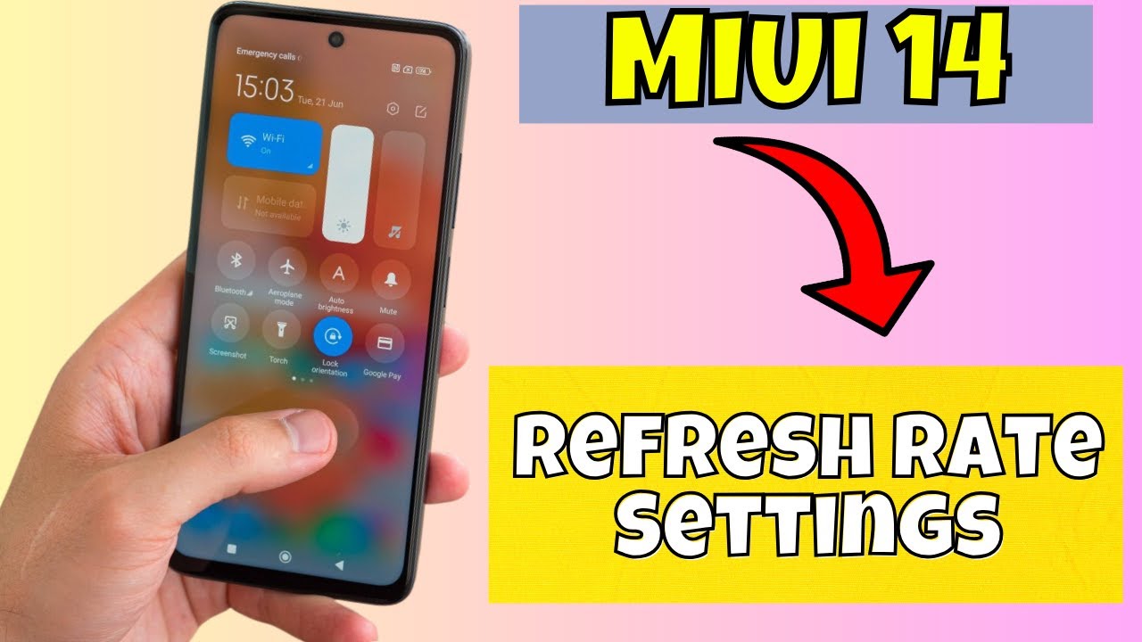 Refresh Rate Settings MIUI 14 || How to use Refresh rate options || How ...