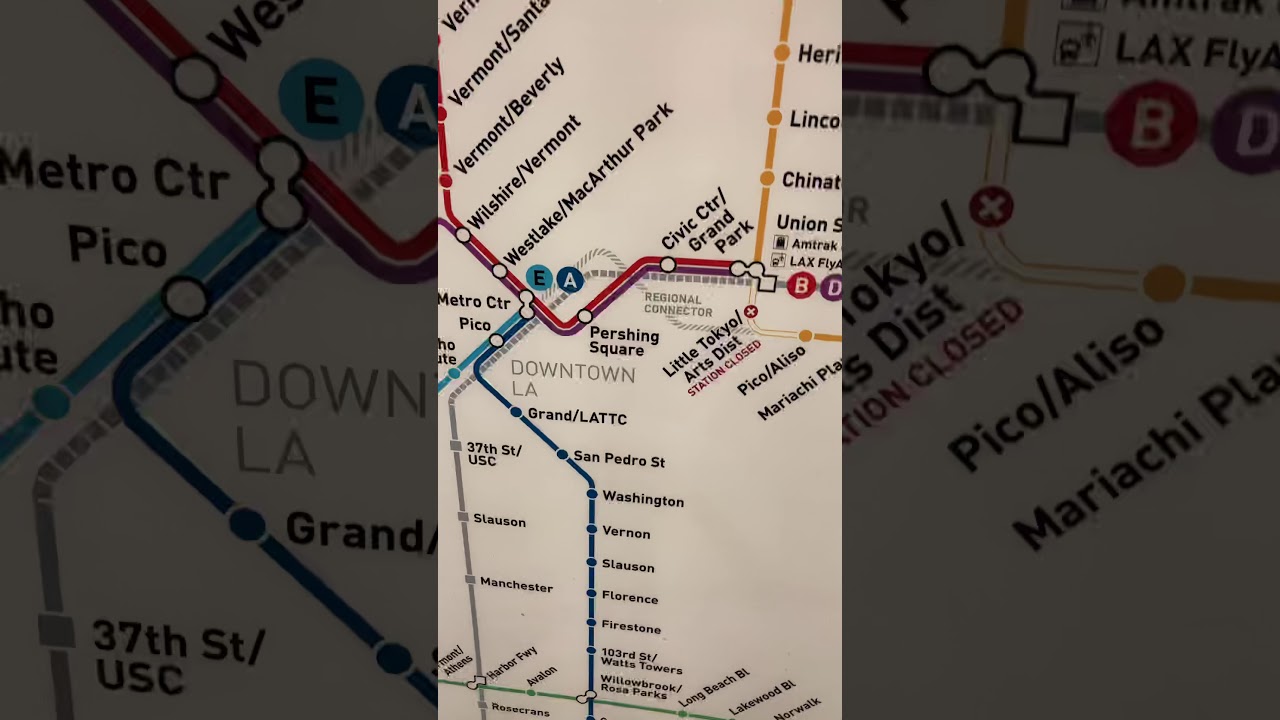 Metro map explained for Los Angeles metro rail system - YouTube