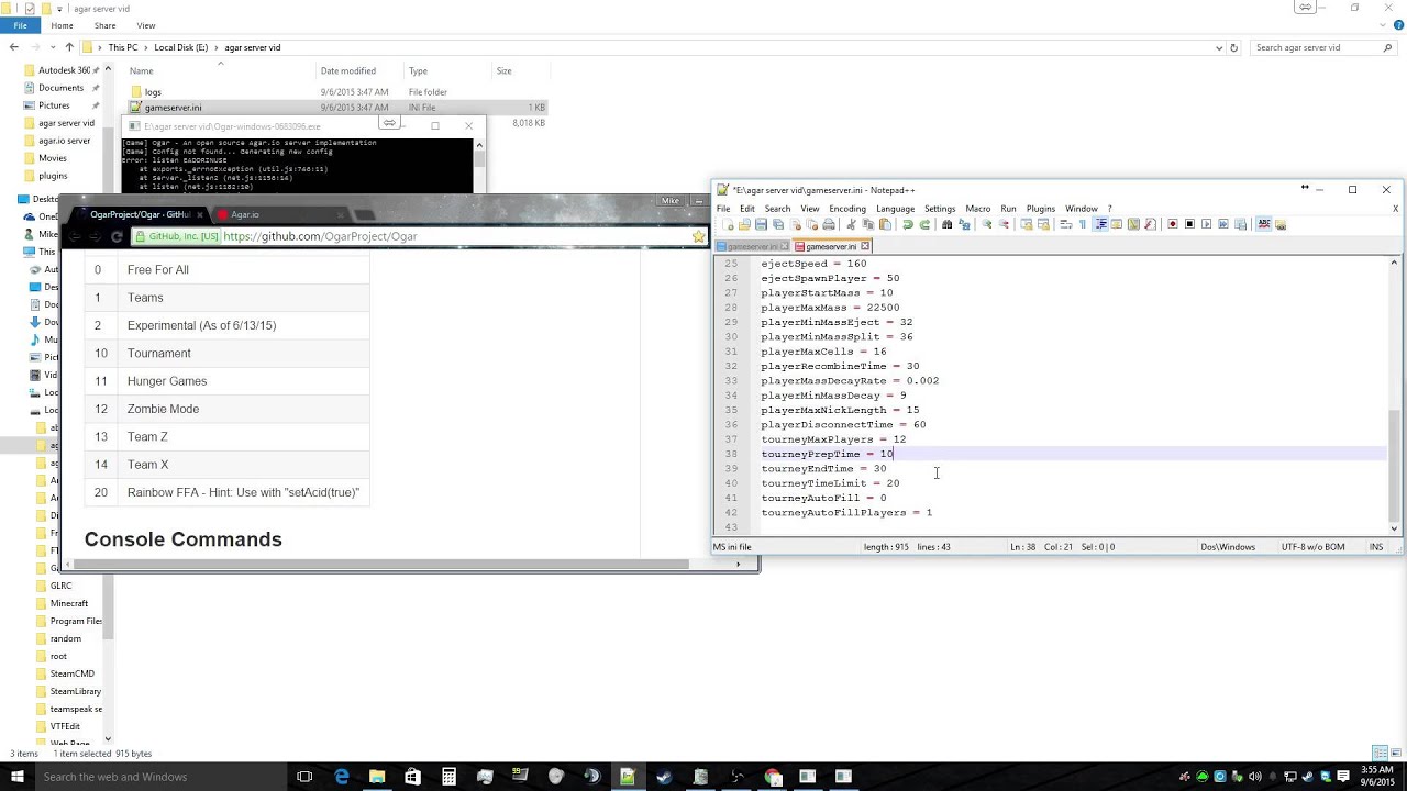 How To make a Agar.io server - YouTube
