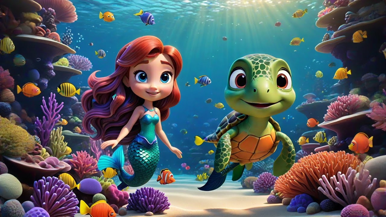 Mermaids Splash Under the Sea | Magical Mermaid Song for Kids | Sing ...