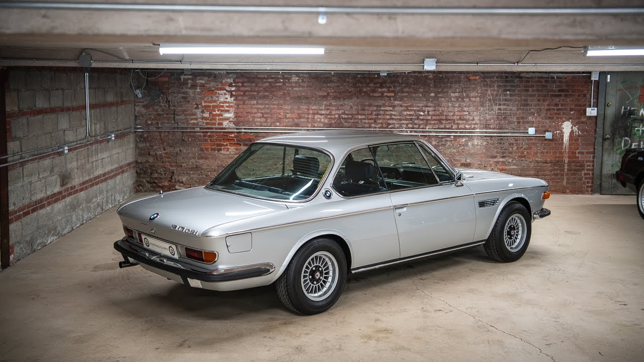 1972 BMW 3.0CSi Cold Start & Driving Video Presented by Enthusiast Spec ...