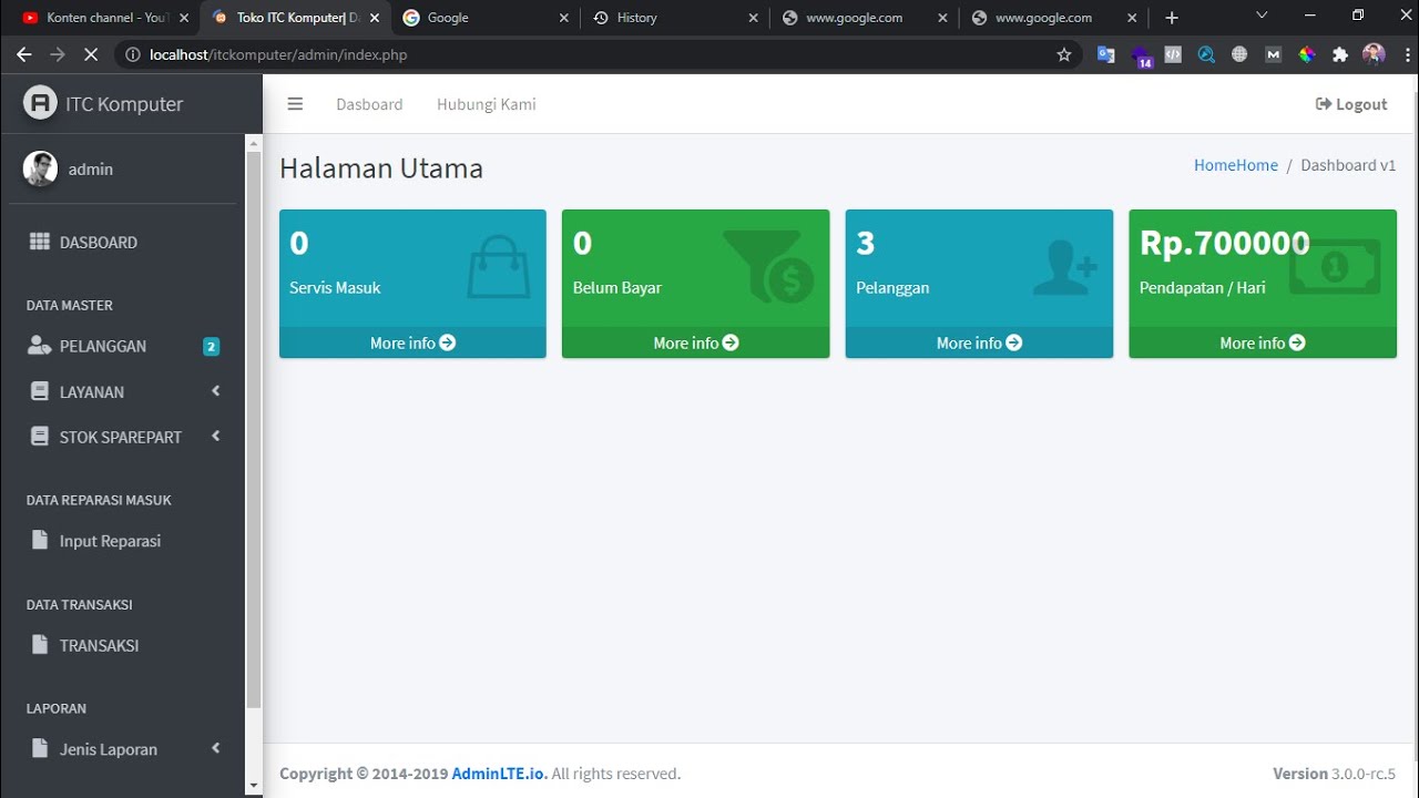 Source Code Aplikasi Jasa Service Computer Untuk Toko Komputer Berbasis ...