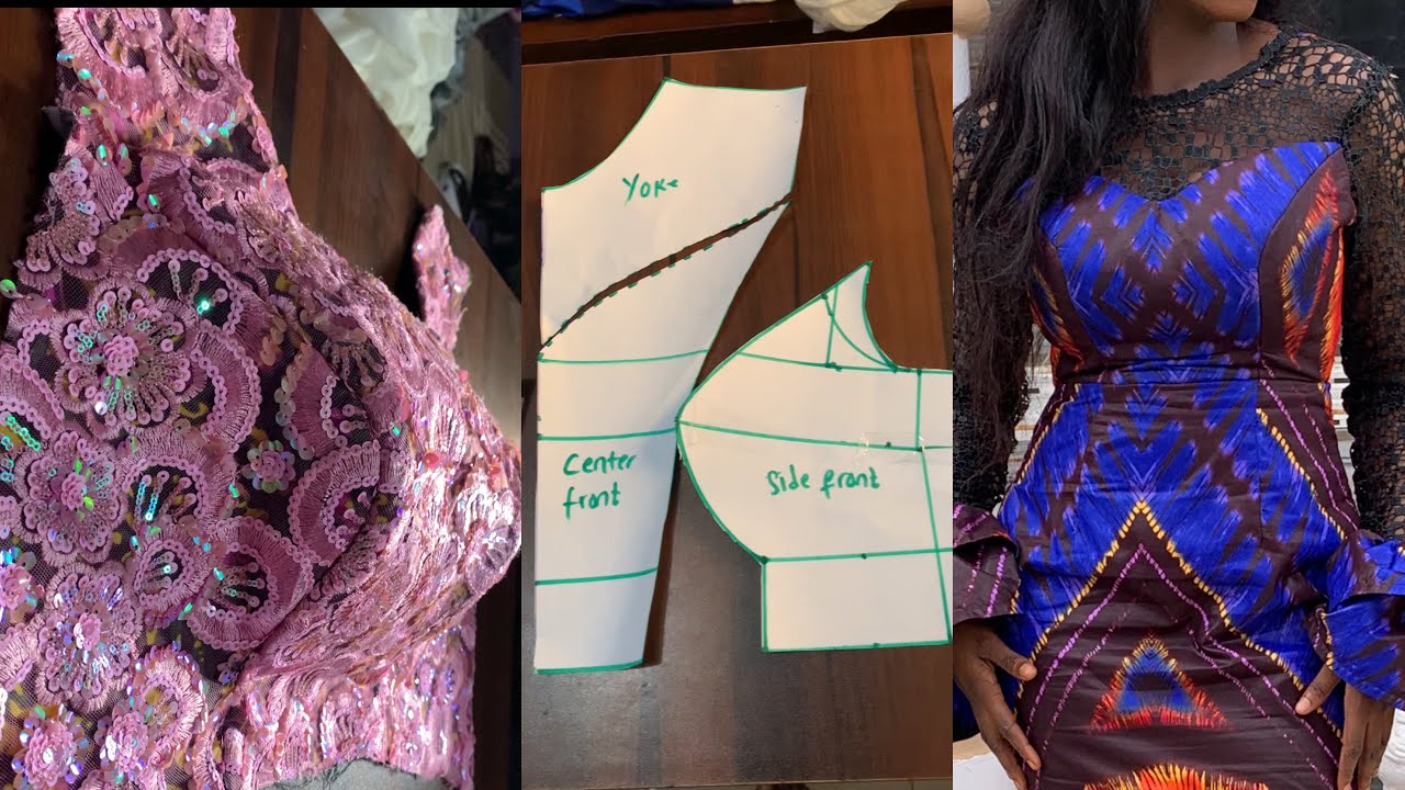 How to sew a princess dart bustier gown with a yoke and a bell sleeve ...