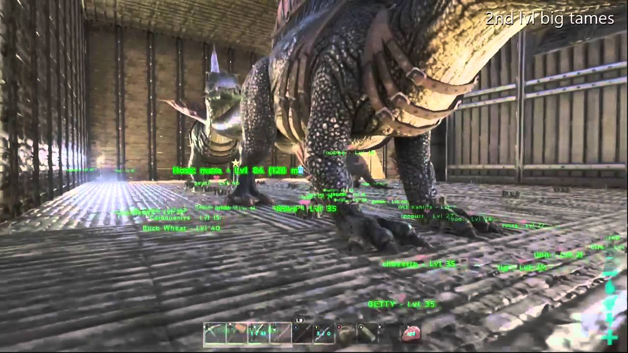 ARK: Survival Evolved Castle build pt 2 the barn - YouTube