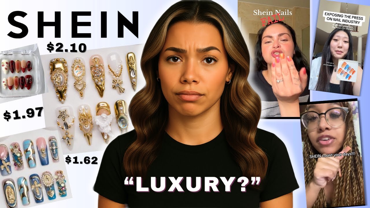 SHEIN “LUXURY HANDMADE” Press-On Nails?!? LET’S TALK! - YouTube