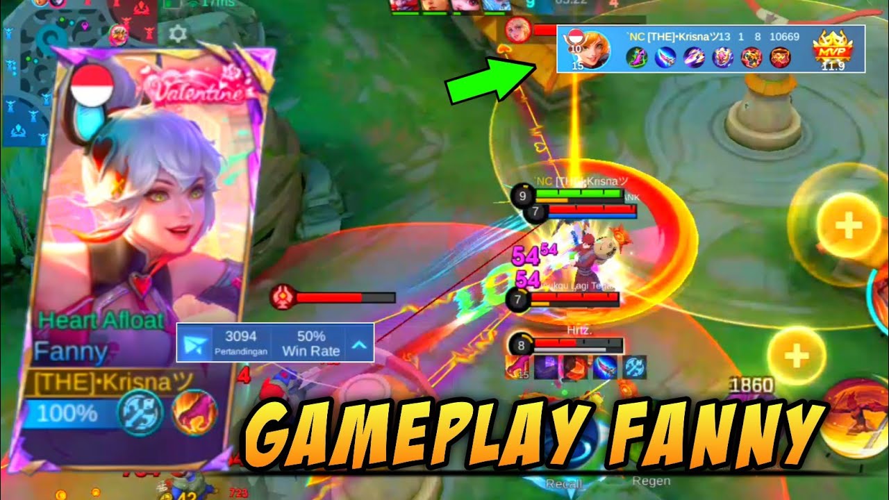 Gameplay Fanny Skin Valentine Tiga Ribu Pertandingan!!! Mobile Legends ...
