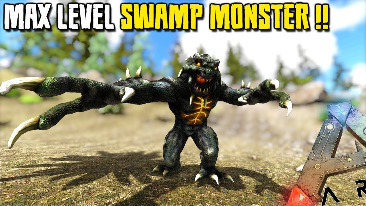 MAX LEVEL SWAMP MONSTER TAME | MYTHICAL BEASTS | ARK SURVIVAL EVOLVED ...