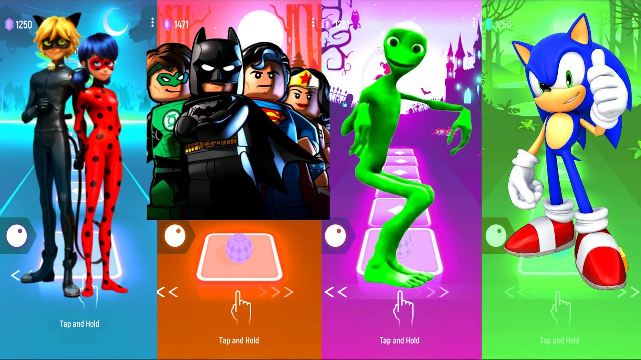 Ladybug and Cat Noir 🔴 Lego DC Super Heroes 🔴 Alien Dance 🔴 Sonic 🔴 ...