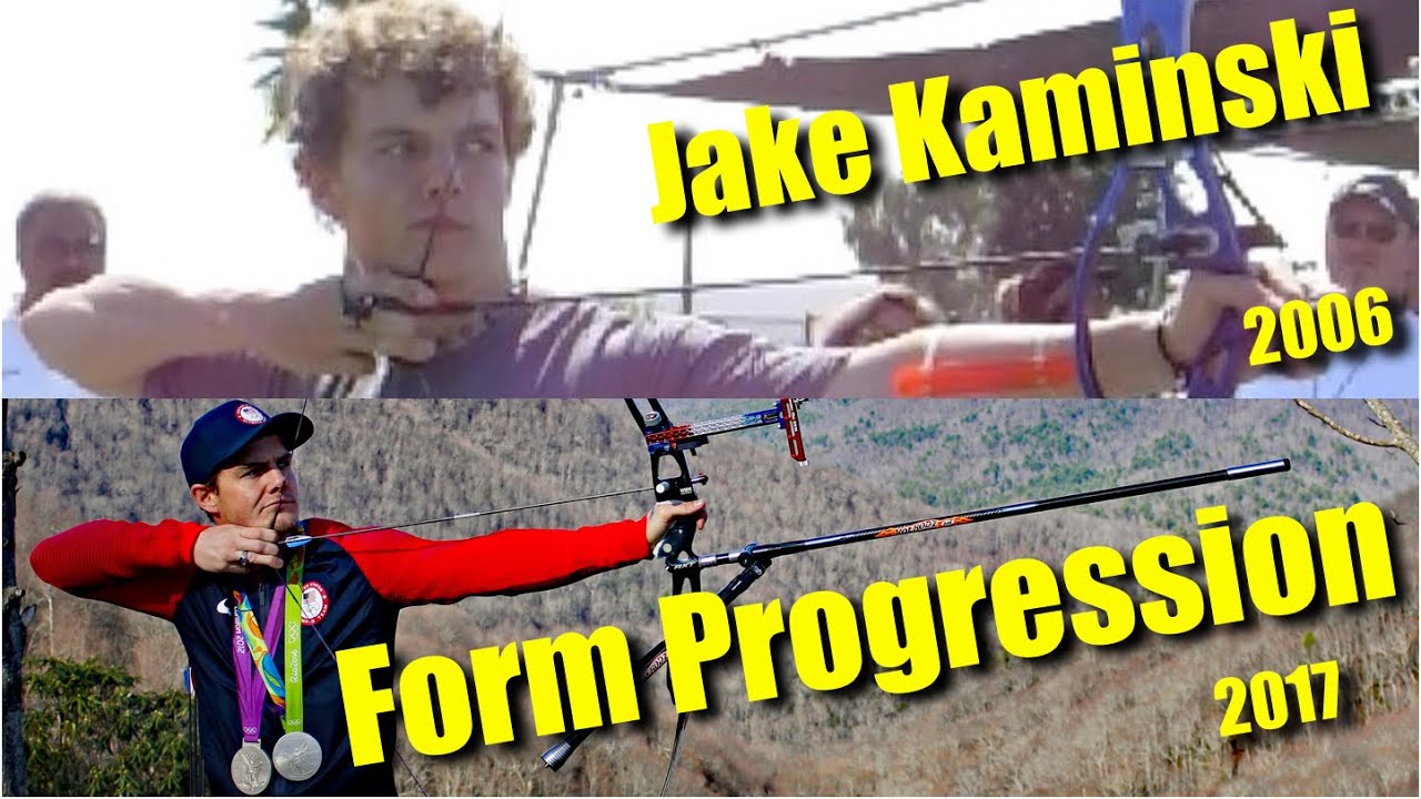 Jake Kaminski archery form progression 2006-2017 using Coach Lee's ...