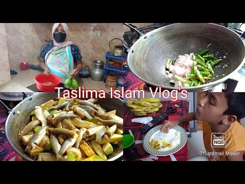 অনেক দিন পর তৃপ্তি করে ভাত খেলাম || Taslima Islam Vlog's - YouTube