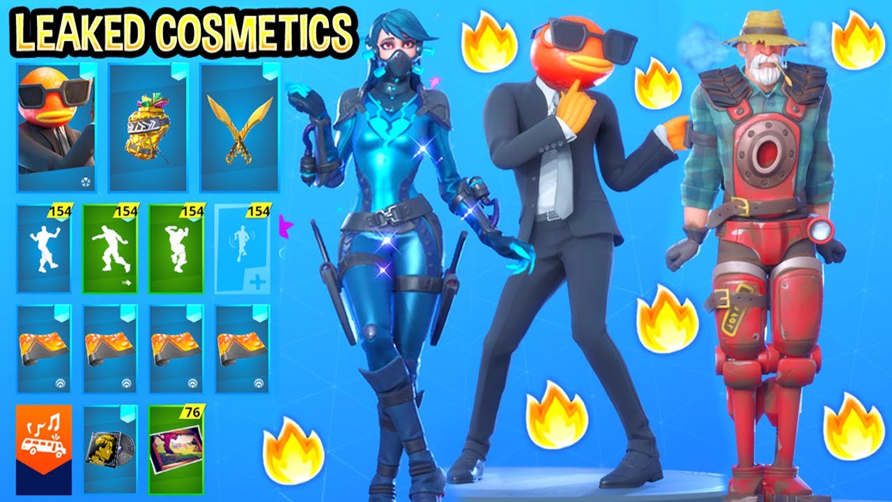 *NEW* Leaked Fortnite Skins & Emotes..! *AGENT FISHSTICK* - YouTube