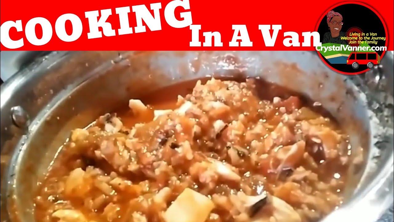 Living And Cooking In A Van: Rice, Quinoa, Chicken, and Sauce - YouTube