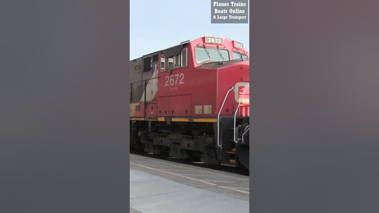 #shorts M394 Manifest Train CN 2316 2672 & KCS 4594 Locomotives Strathroy Sub #trains - YouTube