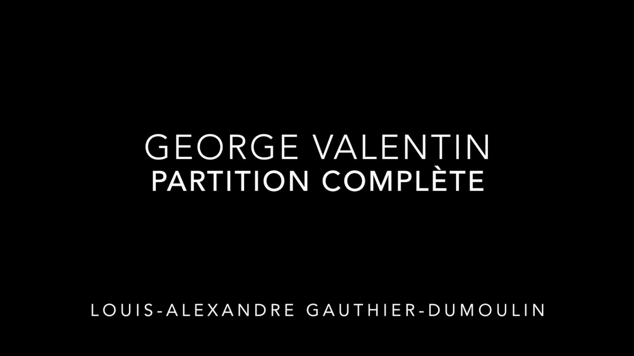 George Valentin - Partition complète - YouTube