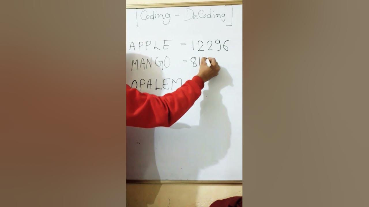 Coding Decoding Coding Decoding Reasoning Reasoningtricks Apptitude Viral Shorts Youtube 0274