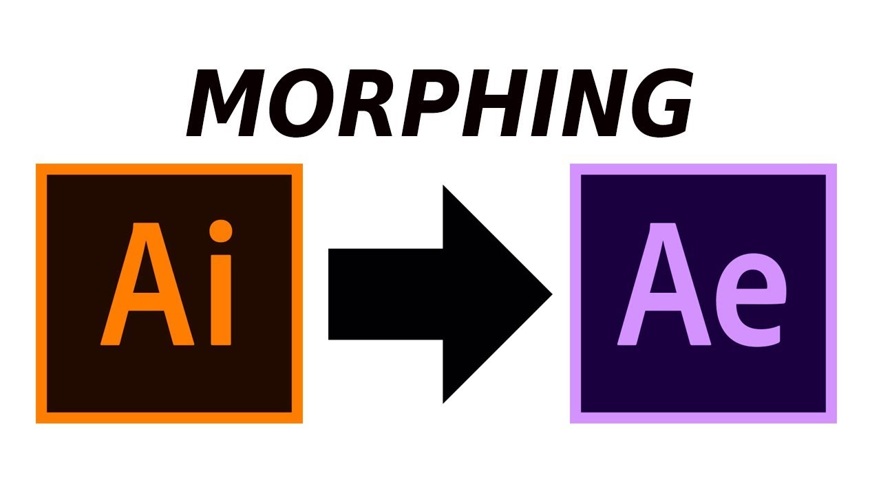 After Effects - Morphing avec des formes venant Illustrator - YouTube