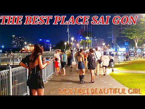 Night walk Ben Bach Dang 2022 - Saigon Always Surpasses Expectations 4K HAI DUONG PHO TV9