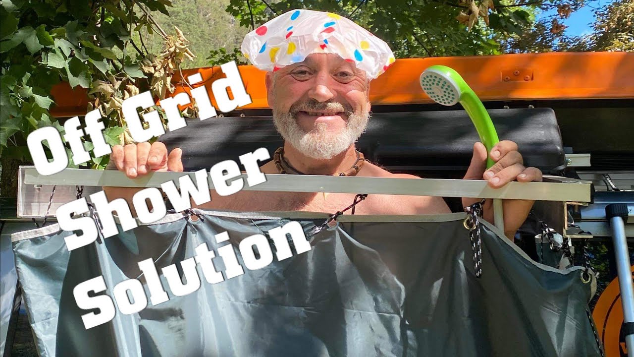 My Affordable Off-grid shower solution - YouTube