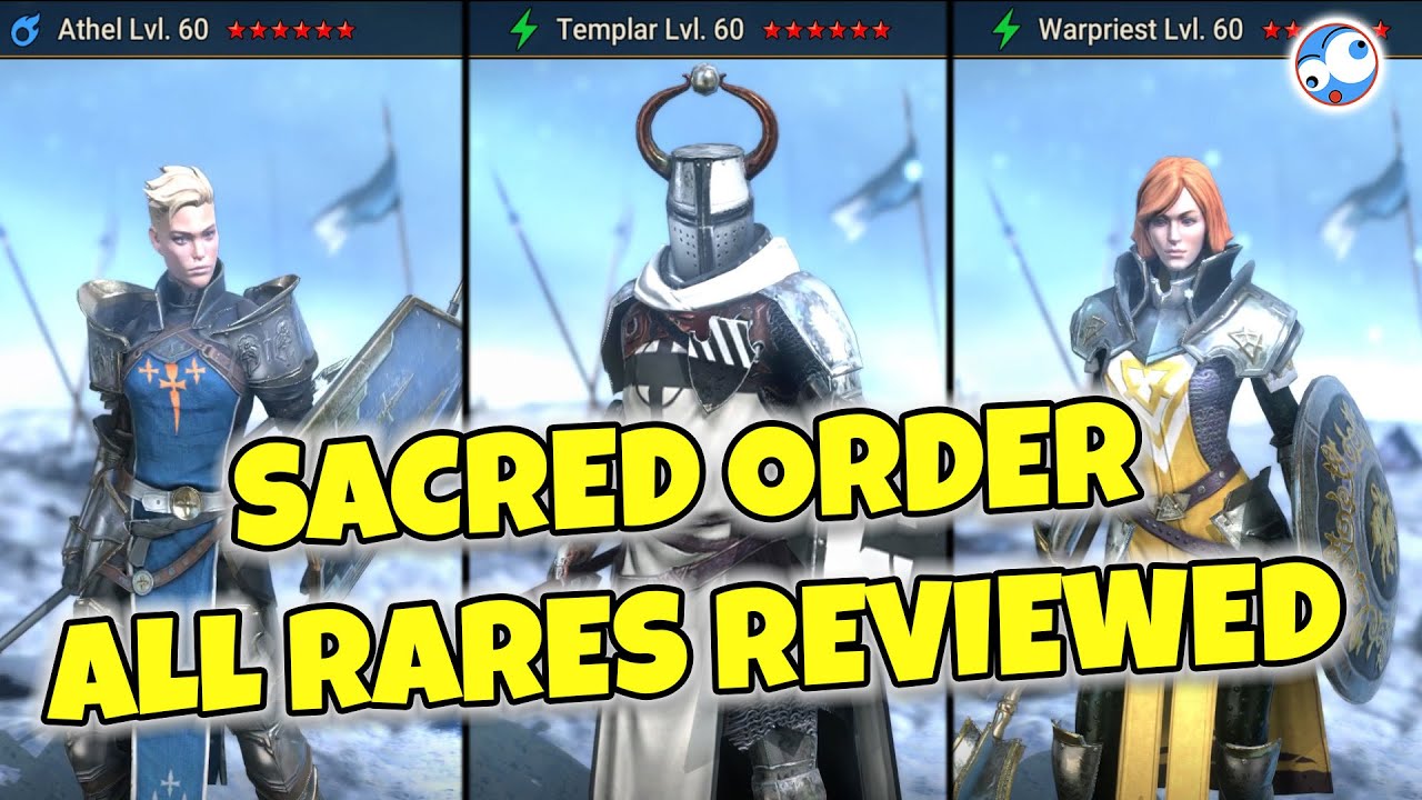 Sacred Order - All Rares reviewed in DETAIL - Who to build to 40, 50 ...