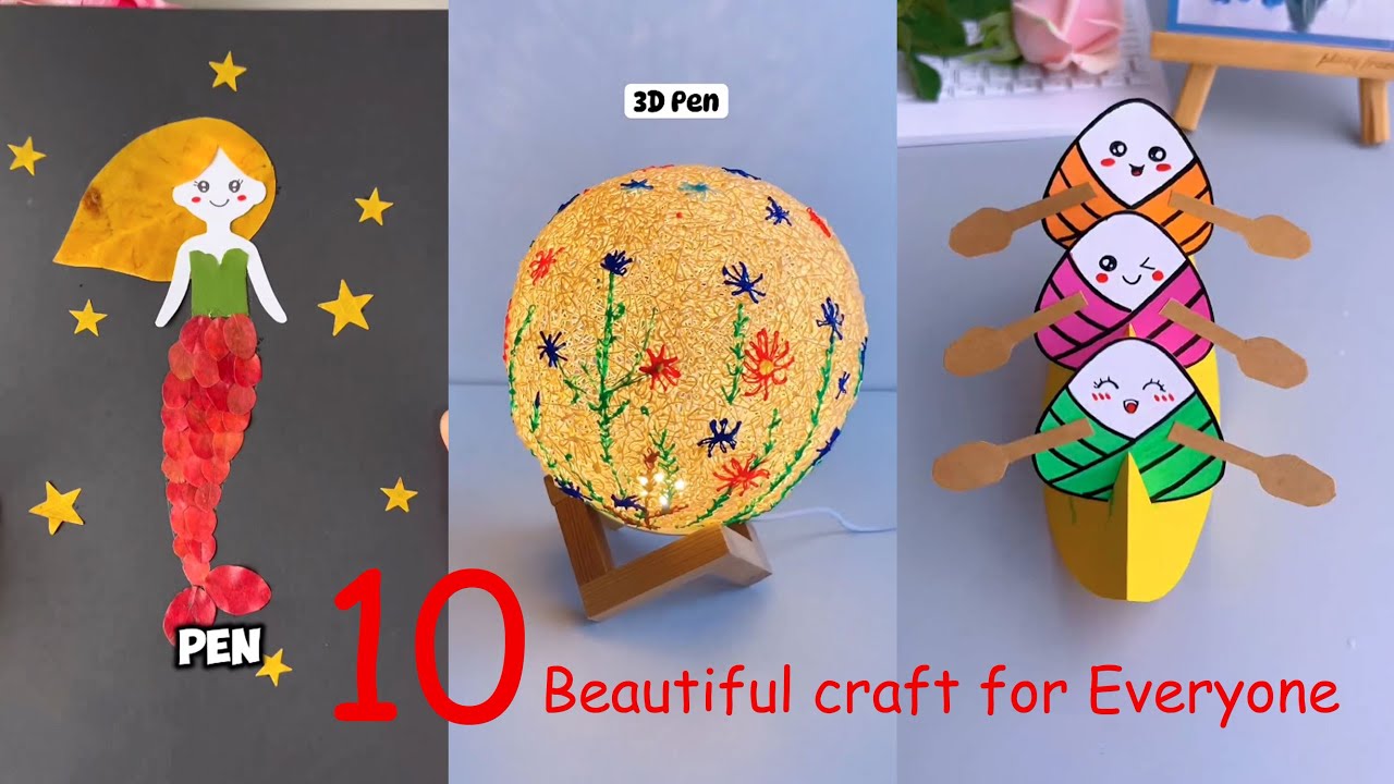 10 beautiful craft for Beginners | DIY Craft Tutorial - YouTube